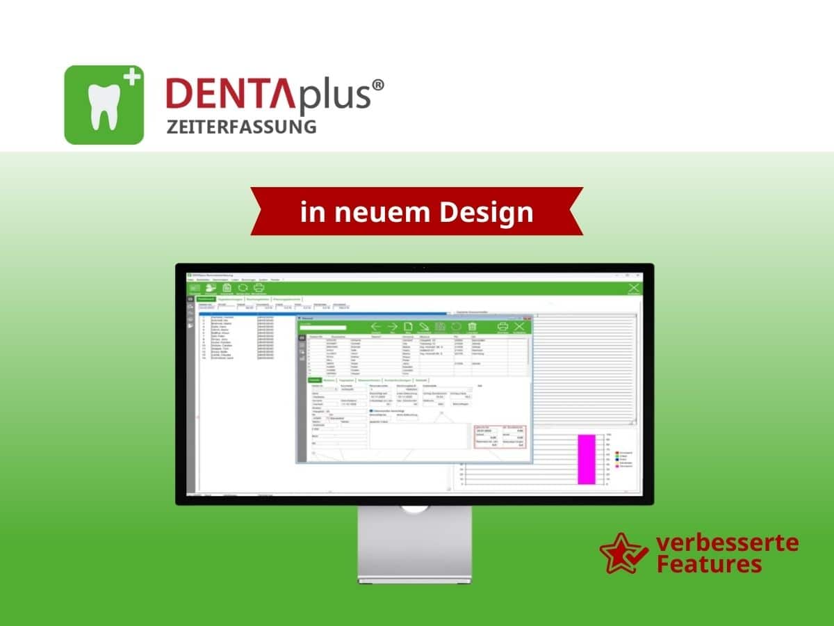 Update der DENTAplus® Zeiterfassung - Innovation von Stadermann